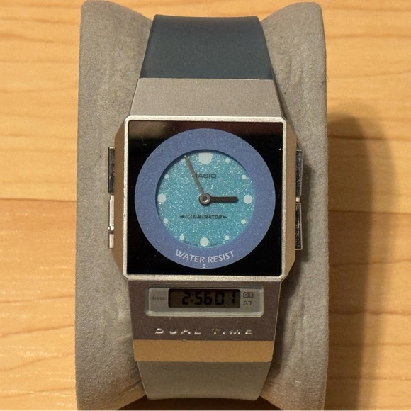 Casio | Accessories | Casio Fs Dual Time Film Watch Data Bank Digital ...